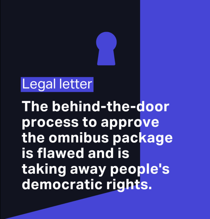 Legal Letter: Concerns about the inadequate consultation process on the ...